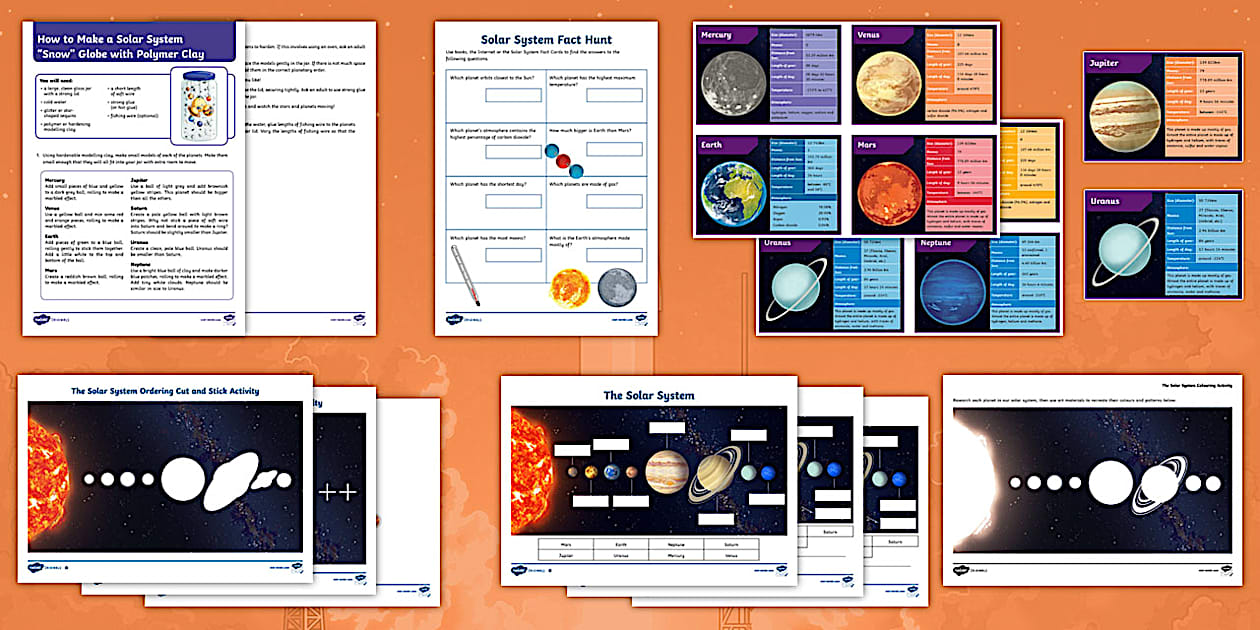 Space & The Solar System Topic Activity Pack
